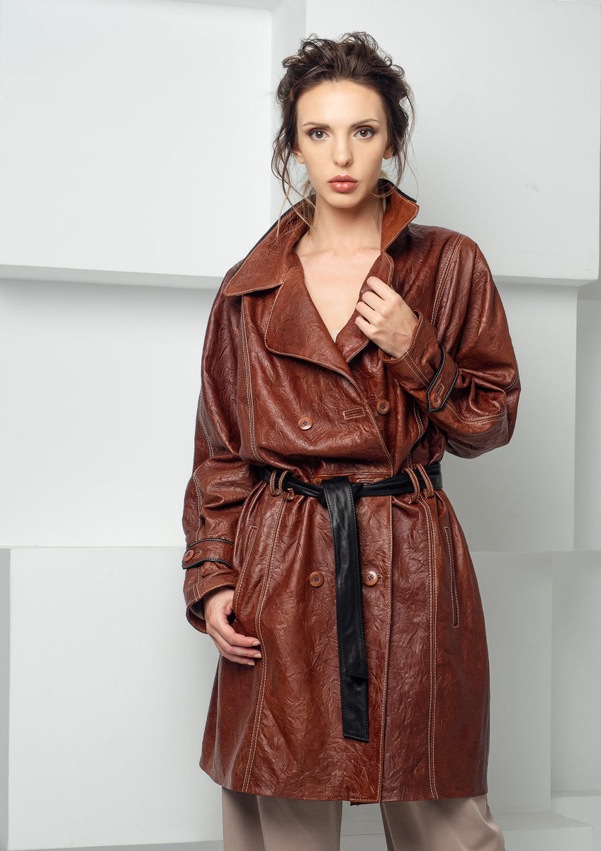 Шлифер с реглан ръкав – Enigma Leather Boutique